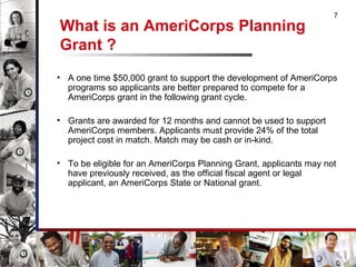 AmeriCorps Planning Grants 101 | PPT