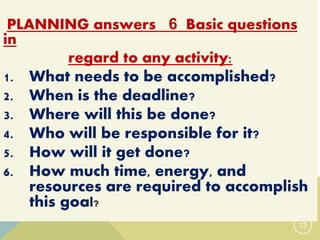 Planning | PPTX