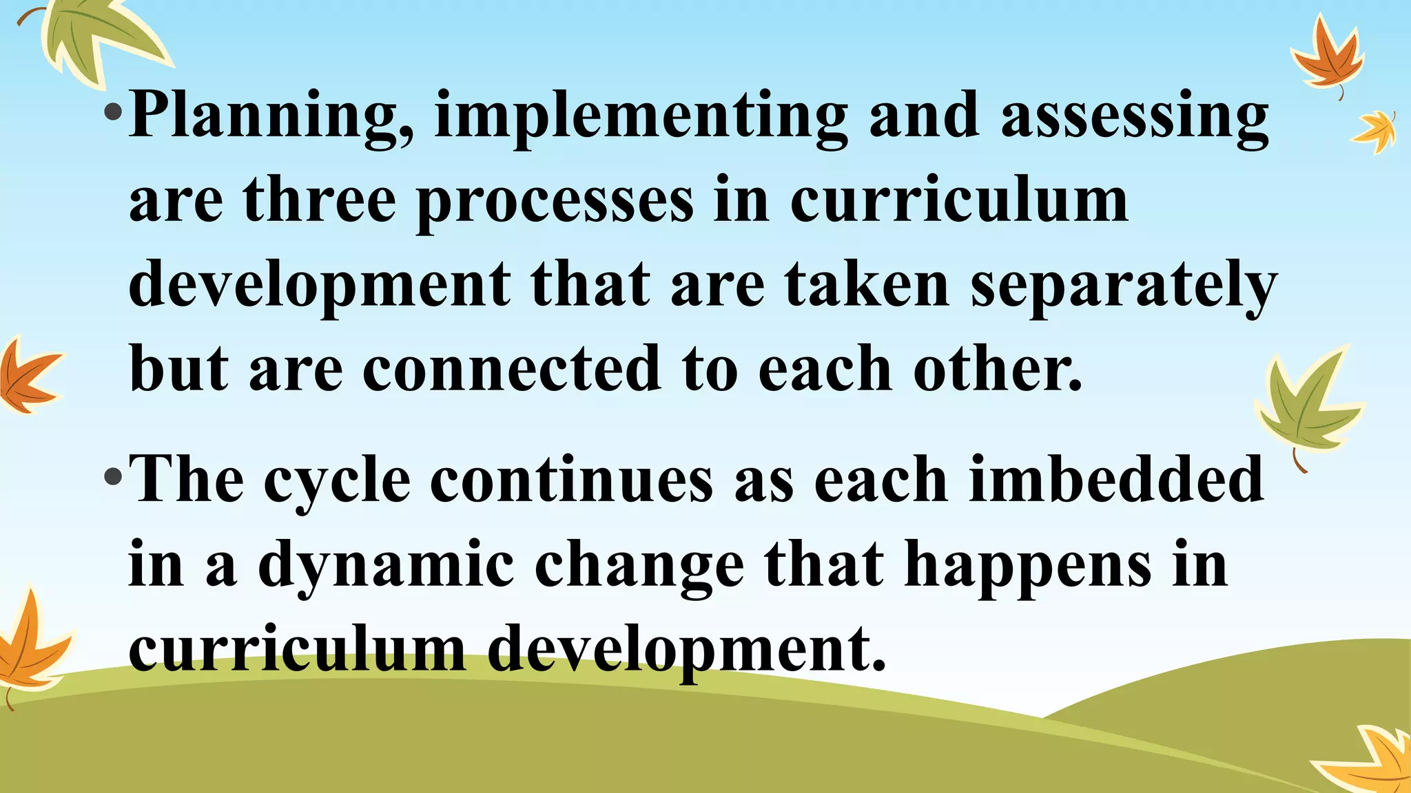 Planning, implementing and evaluating: understanding connection | PPTX