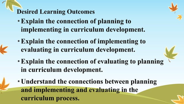 Planning, implementing and evaluating: understanding connection | PPT