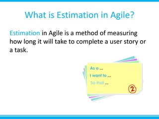 Introduction to Agile Estimation & Planning | PPTX