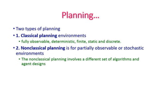 Planning in Artificial Intelligence | PPTX