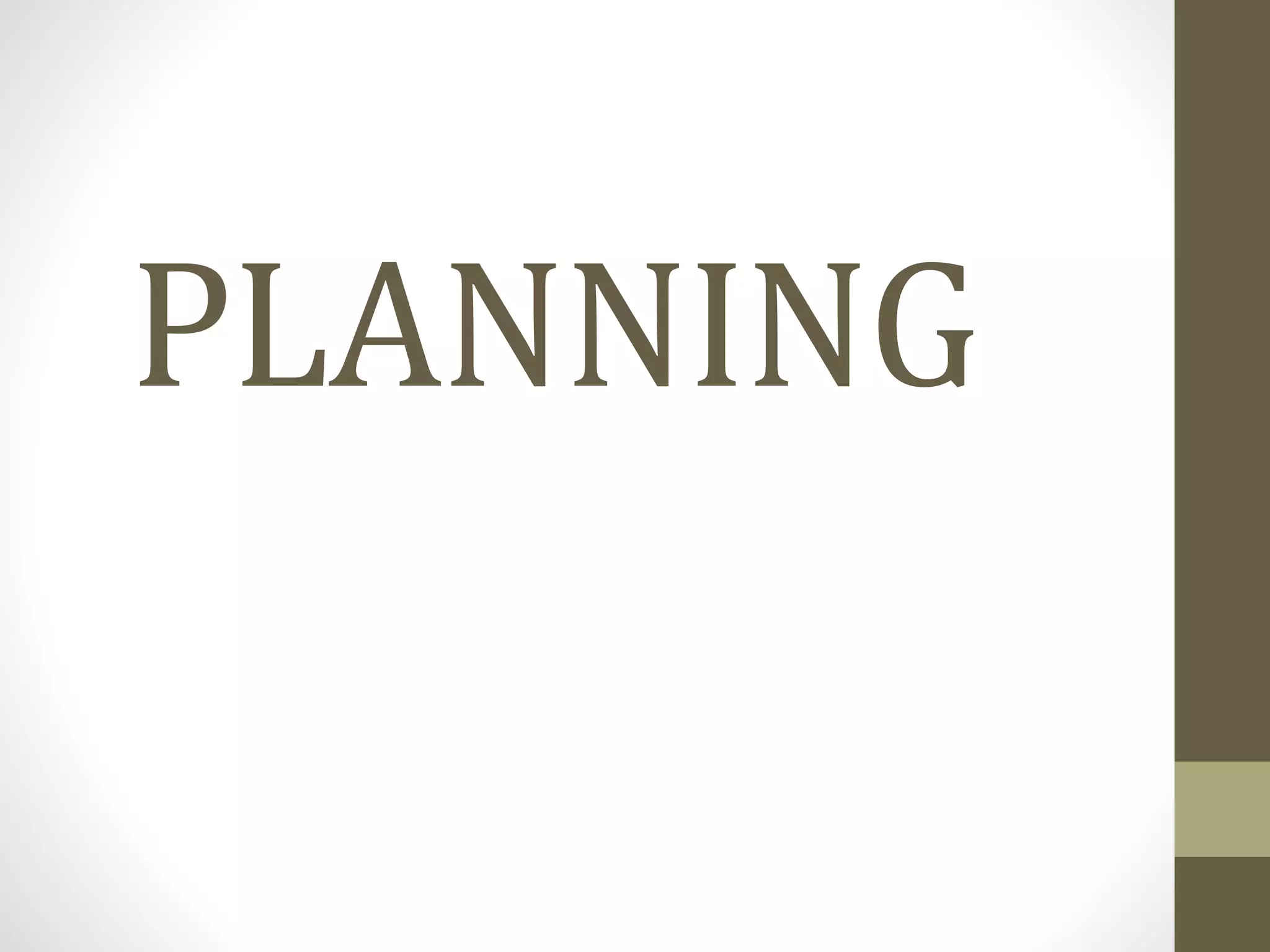 Planning in management | PPTX