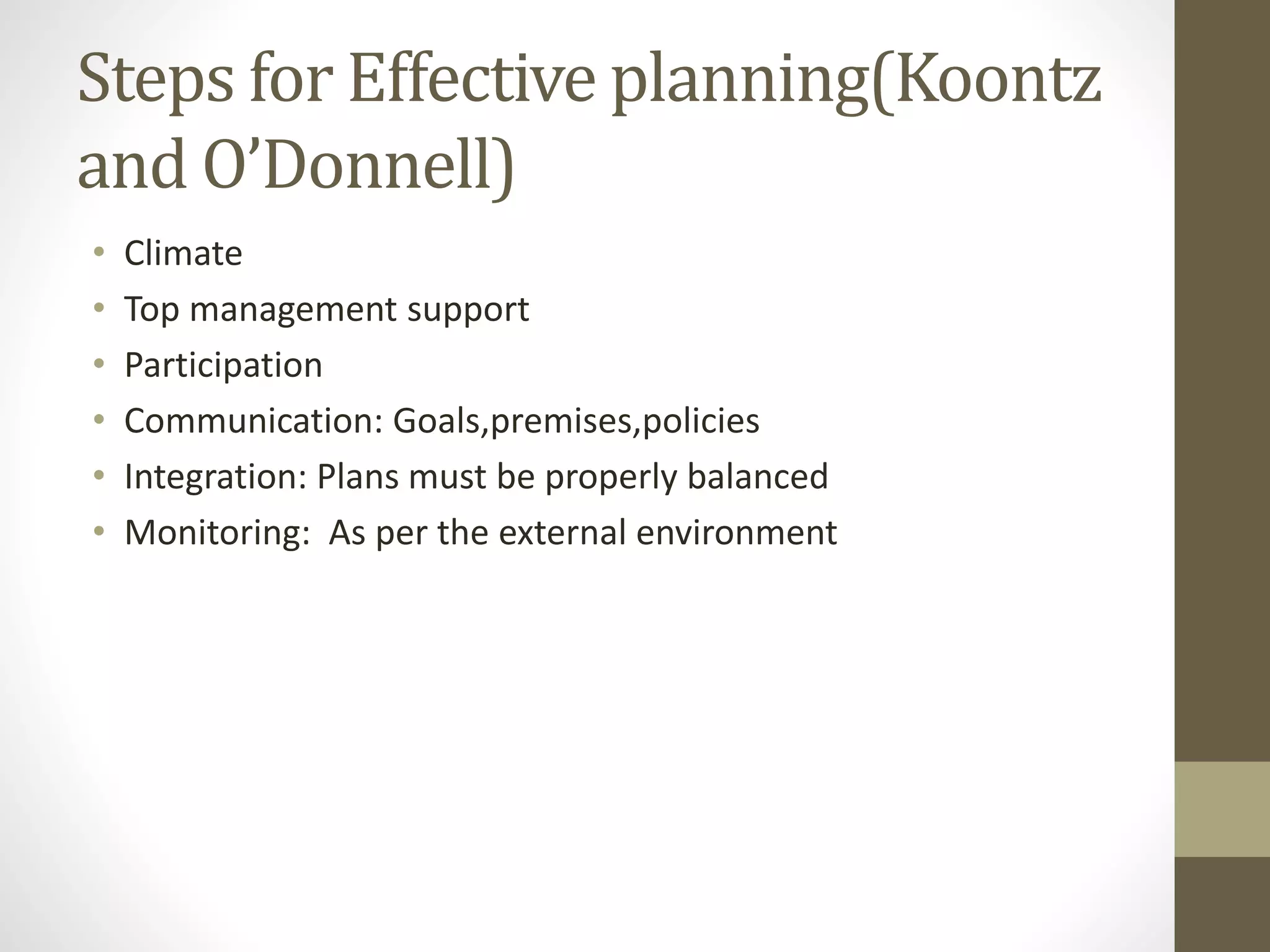 Planning in management | PPTX