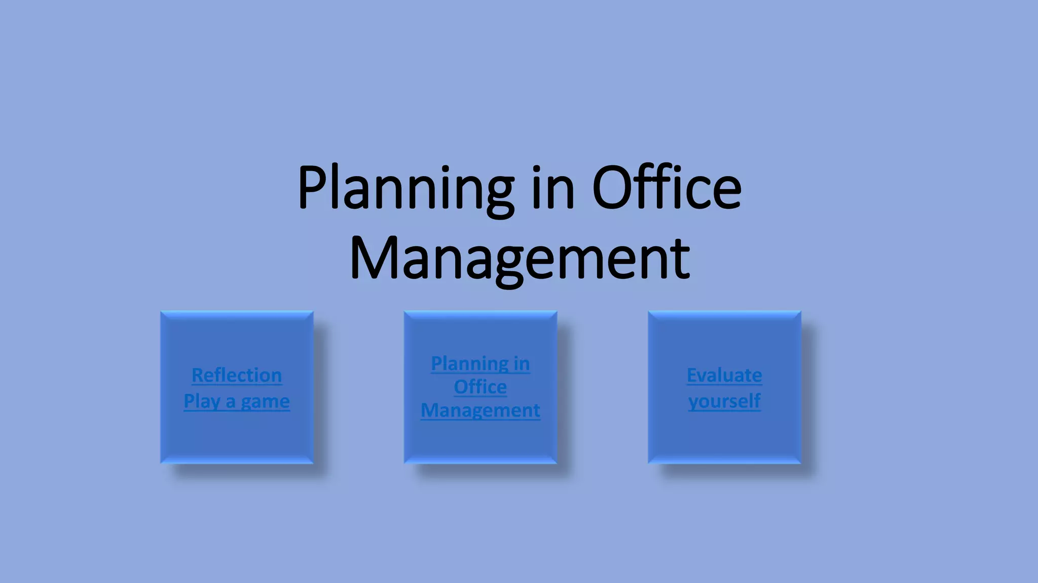 Planning in office management | PPTX
