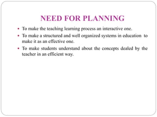 Planning insruction pedagogy | PPTX