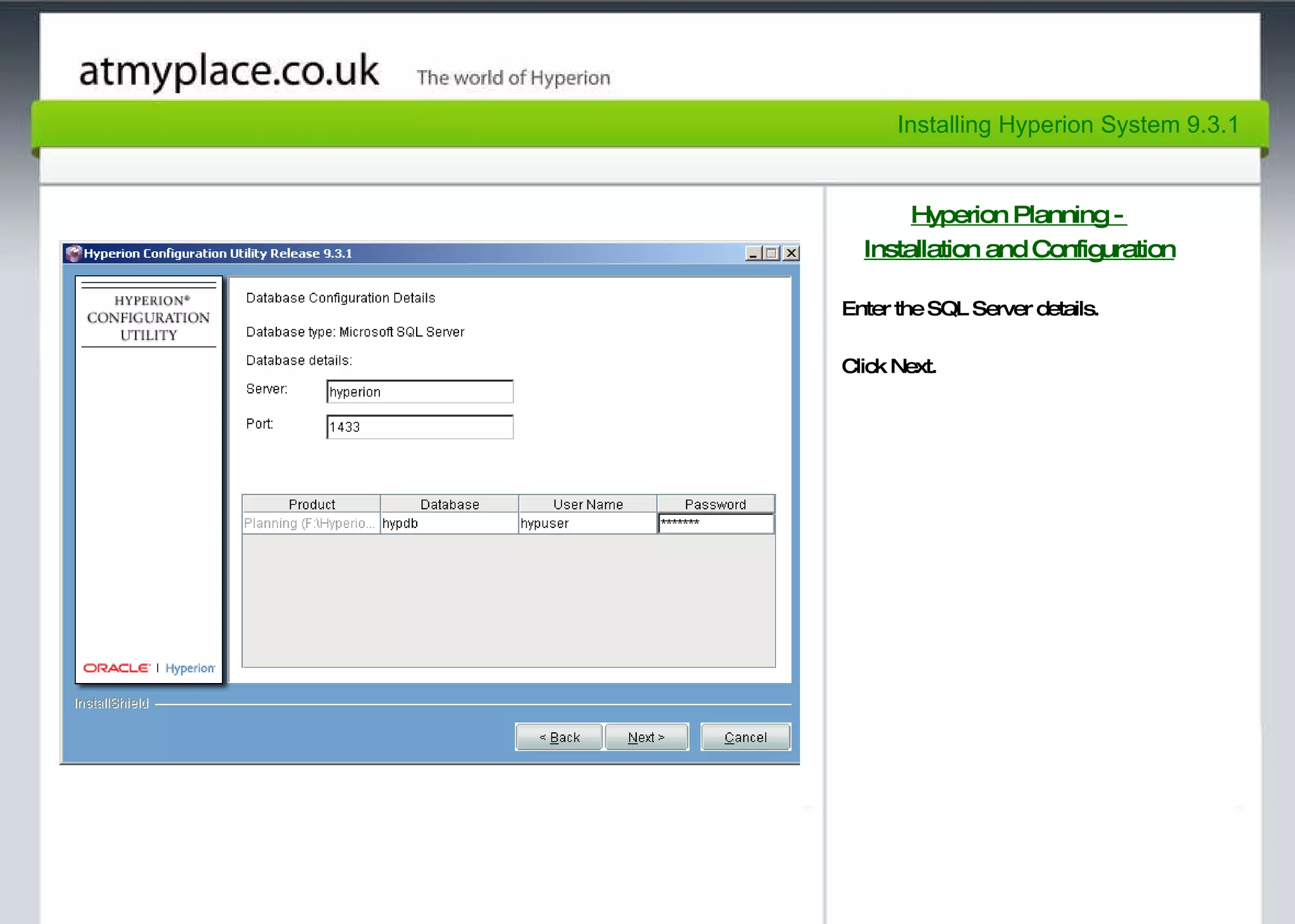 How to install Hyperion Planning - Part 5 Planning Install | PPT