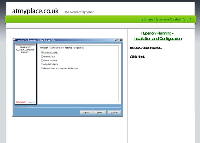 How to install Hyperion Planning - Part 5 Planning Install | PPT