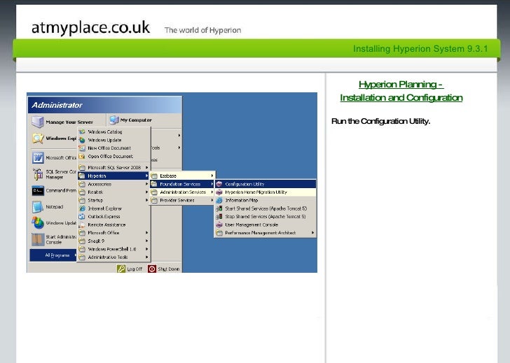 How to install Hyperion Planning - Part 5 Planning Install