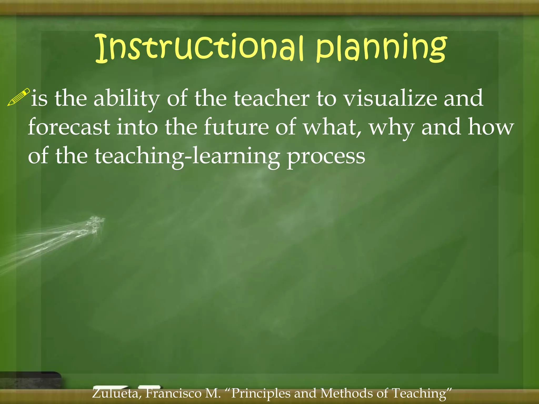 INSTRUCTIONAL PLANNING | PPTX