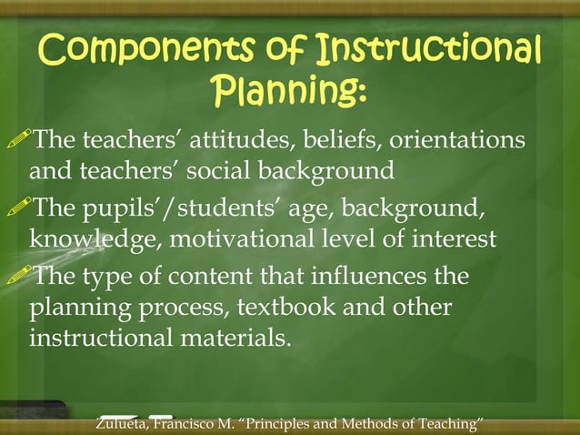 INSTRUCTIONAL PLANNING | PPTX