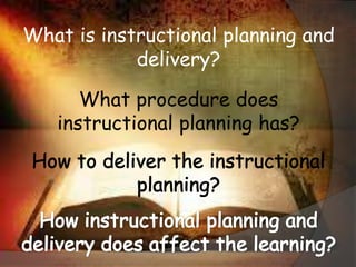 Planning Instructional Delivery | PPTX