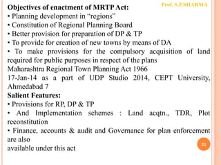Planning Legislation in India (Town Planning) | PDF