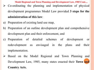 Planning Legislation in India (Town Planning) | PDF