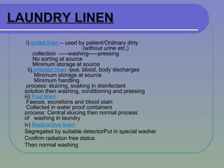 Planning & Manag. of Hospital Laundry | PPT