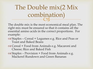 Planning meals with the multimix principle | PPTX