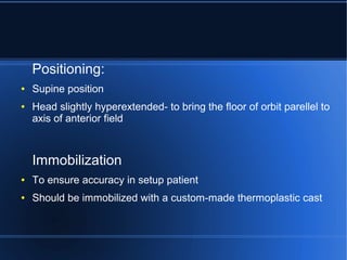 radiotherapy planning of CA maxilla | ODP