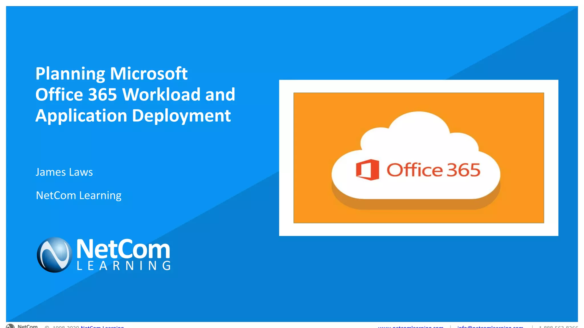 Webinar - Planning Microsoft Office 365 Workload and Application Deployment | PDF