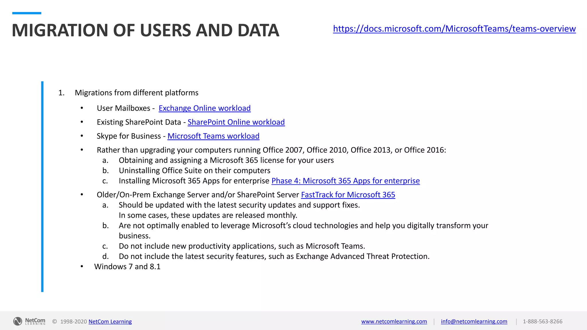 Webinar - Planning Microsoft Office 365 Workload and Application ...