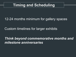 Planning and Mounting Library Exhibits | PPTX