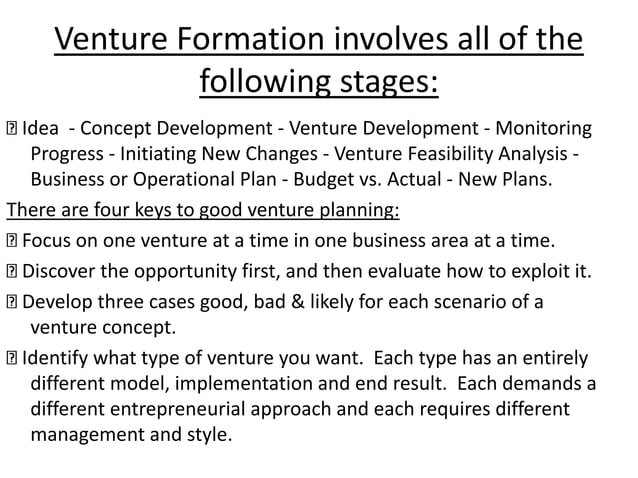 Planning new venture | PPTX