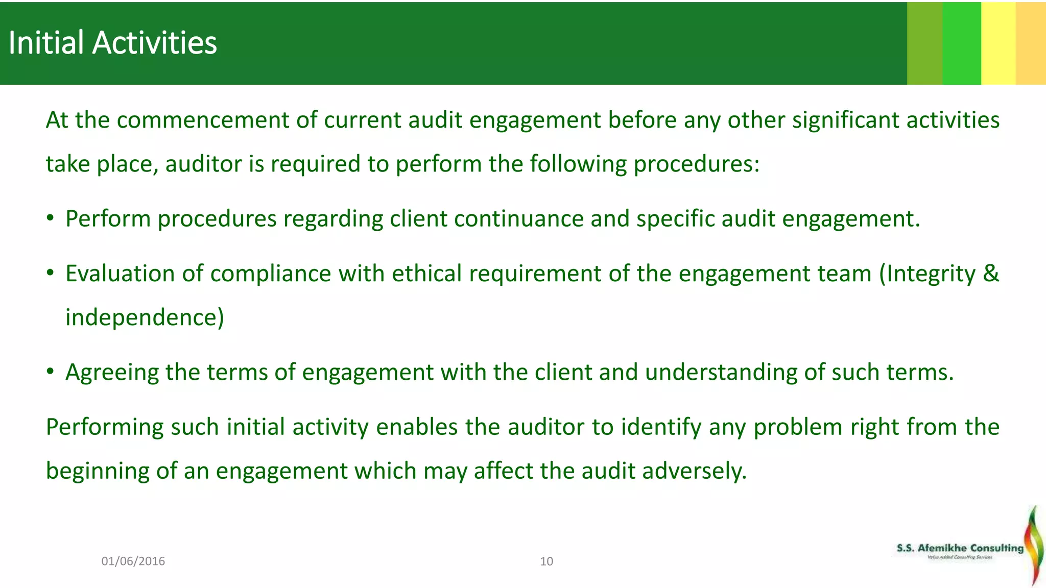 Planning of audit | PPTX