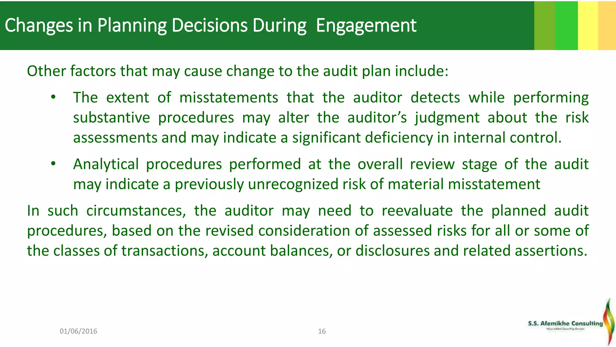 Planning of audit | PPTX