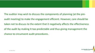Planning of audit | PPTX