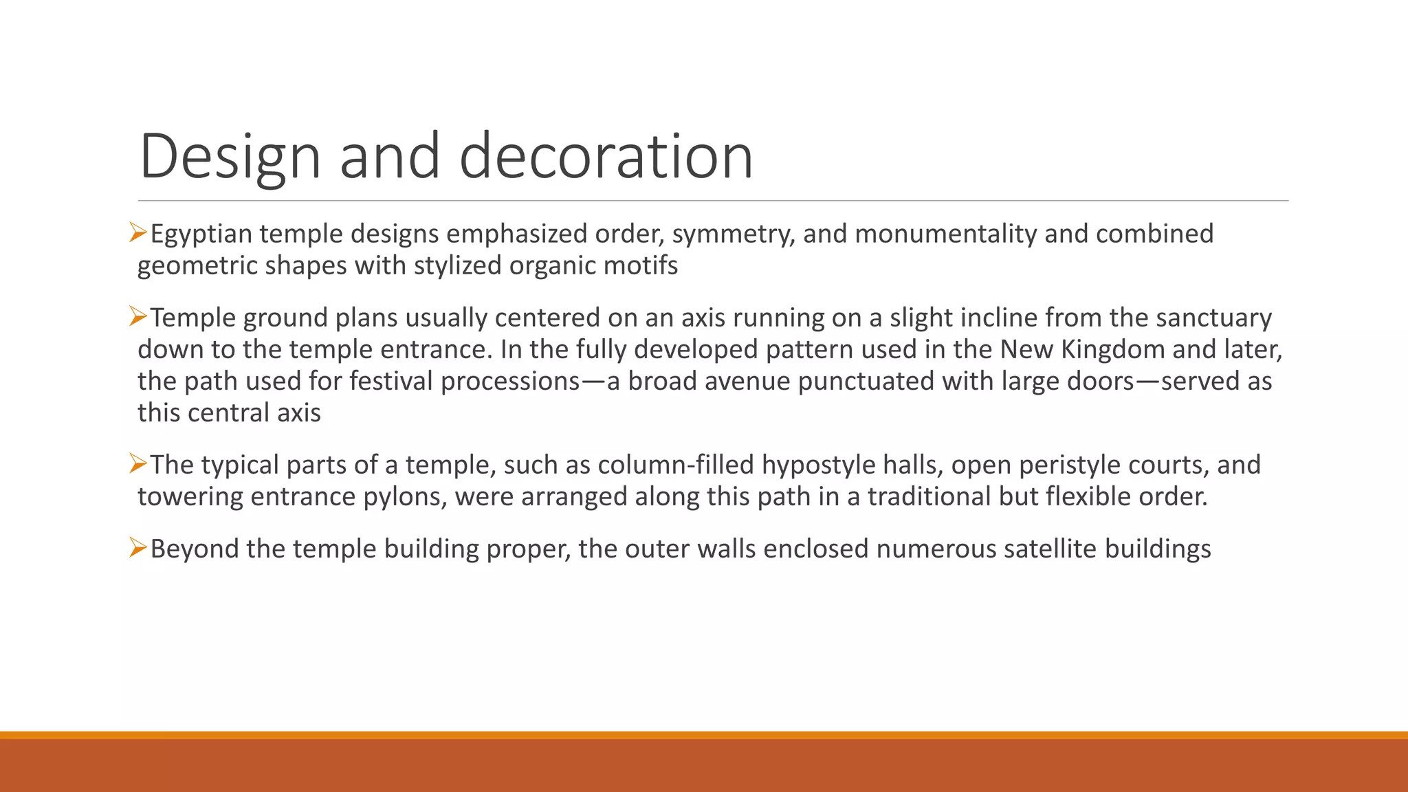 Planning of egyptian temples | PPTX