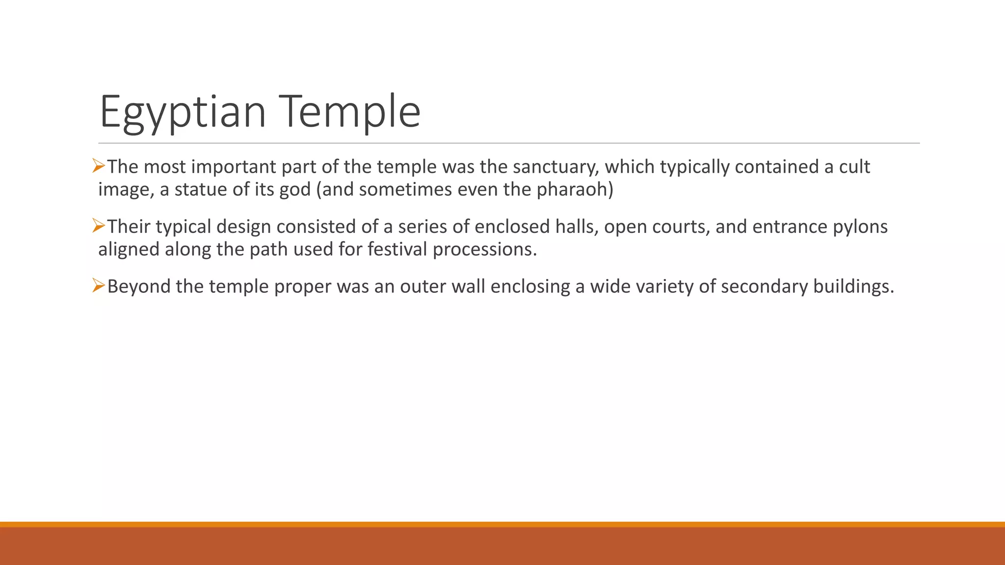 Planning of egyptian temples | PPTX