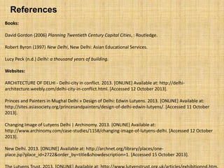 Planning of lutyens' delhi | PPTX