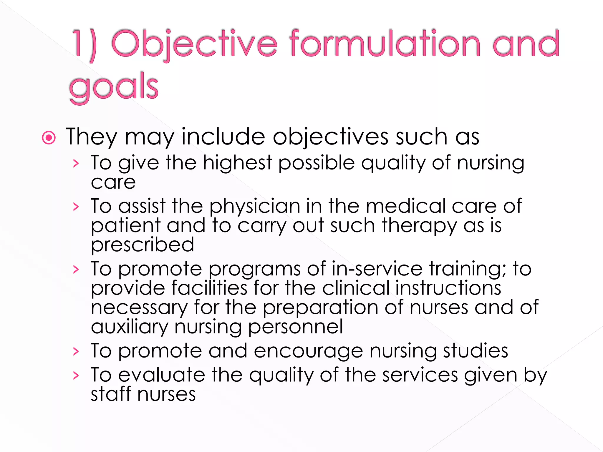 Planning of Nursing Unit | PPTX