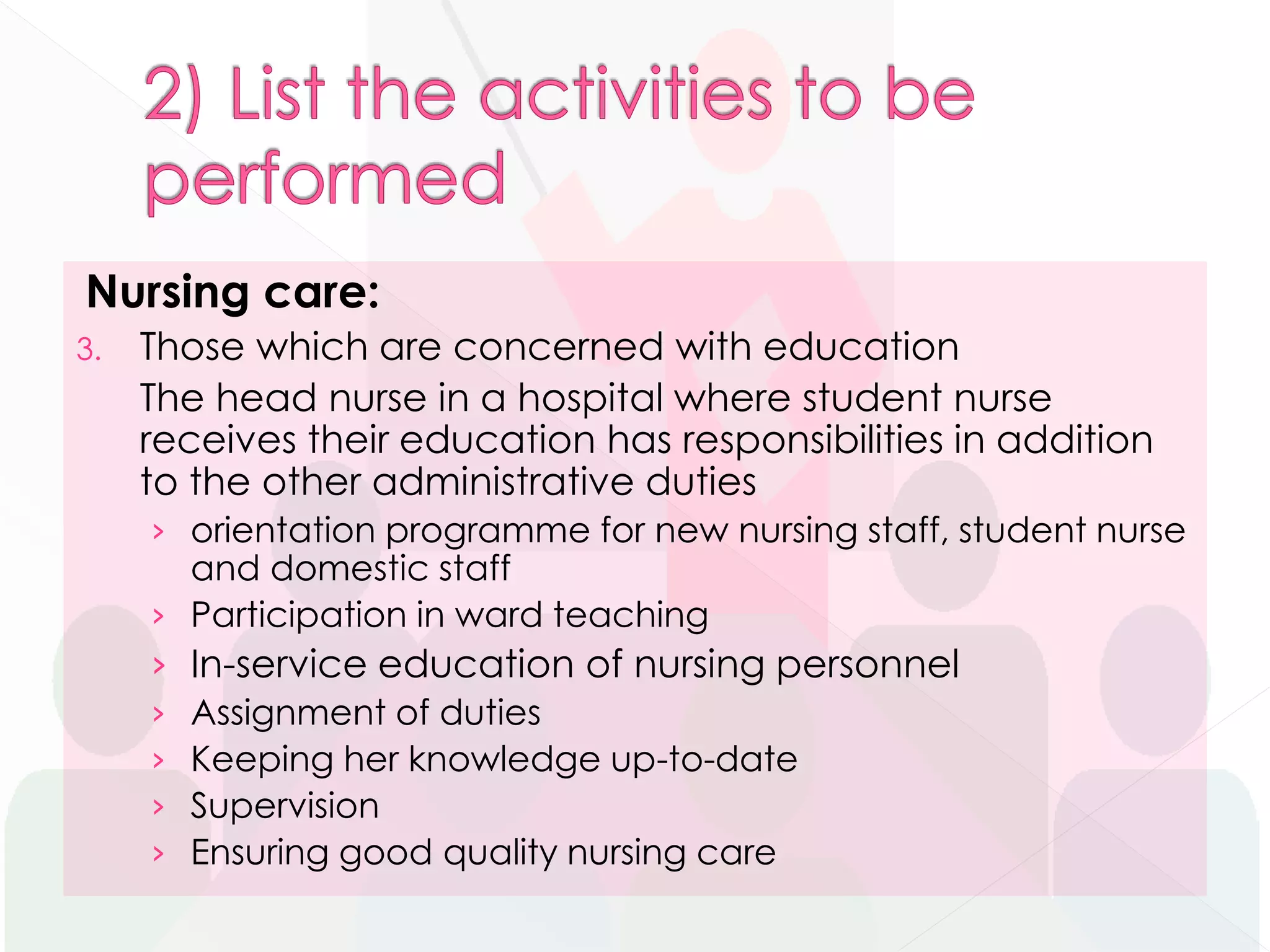 Planning of Nursing Unit | PPTX