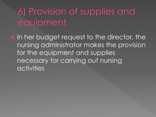 Planning of Nursing Unit | PPTX