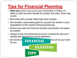 Planning of Personal Finance | Finance | PPTX