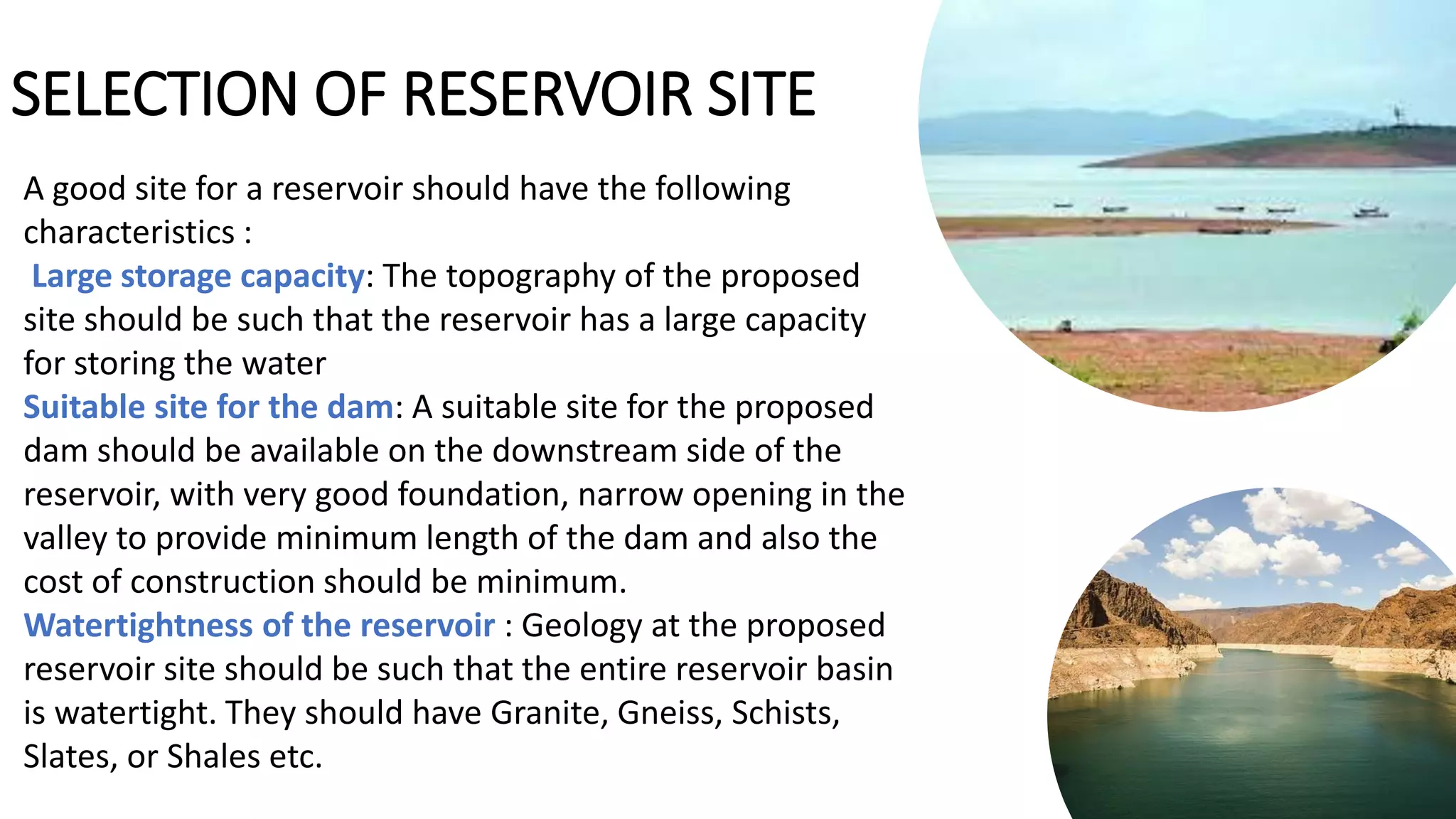 Planning of reservoir | PDF