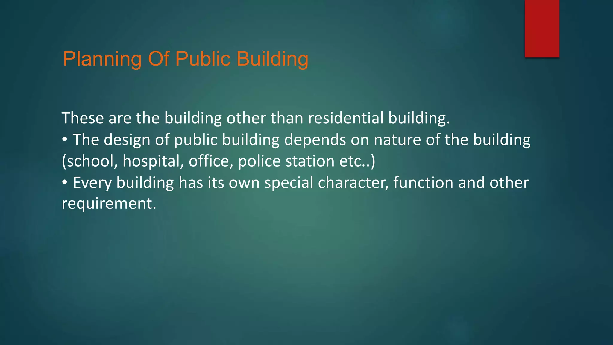 Planning of residential and public buildings | PPTX