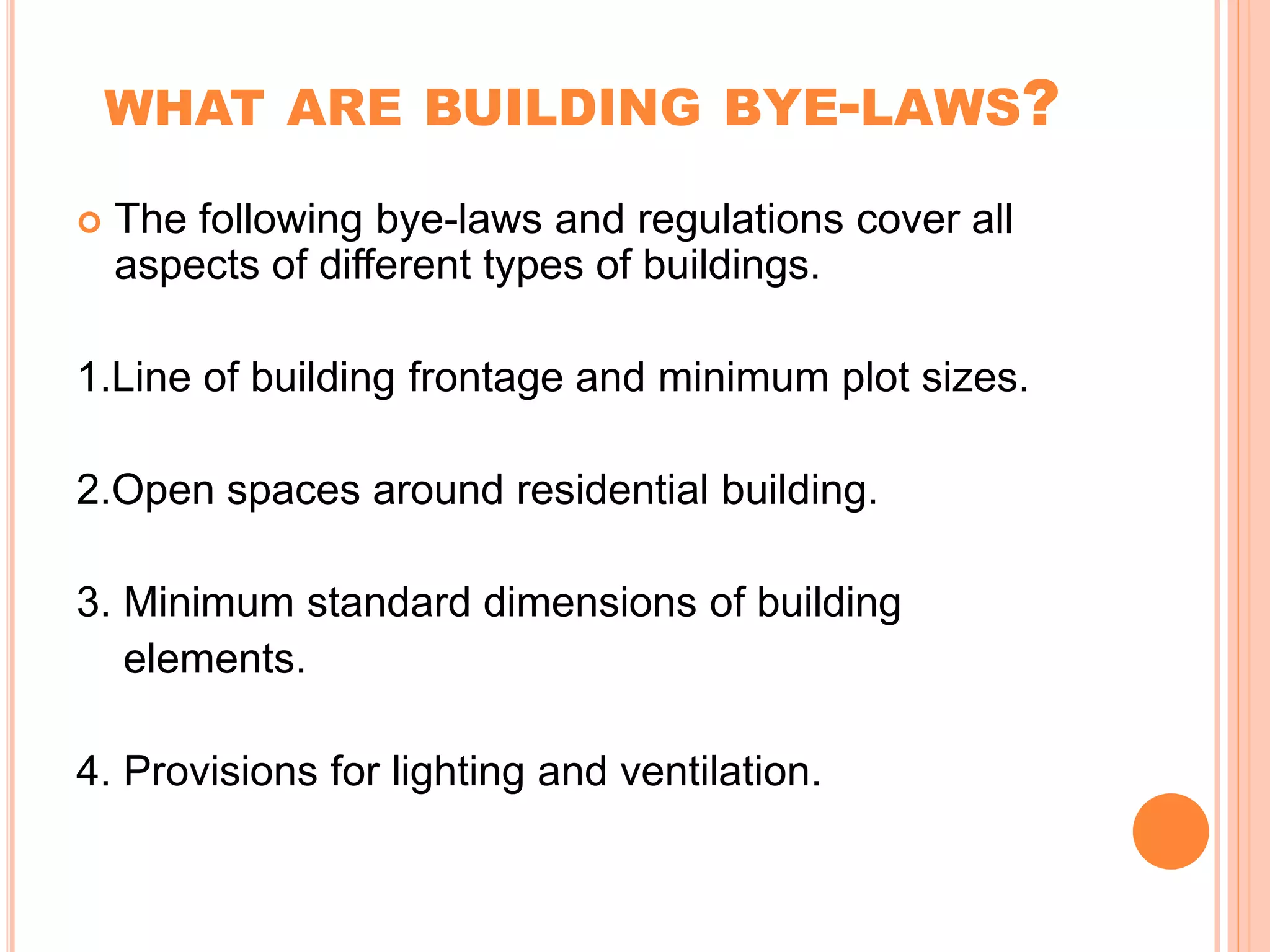 Planning of residential buildings | PPTX