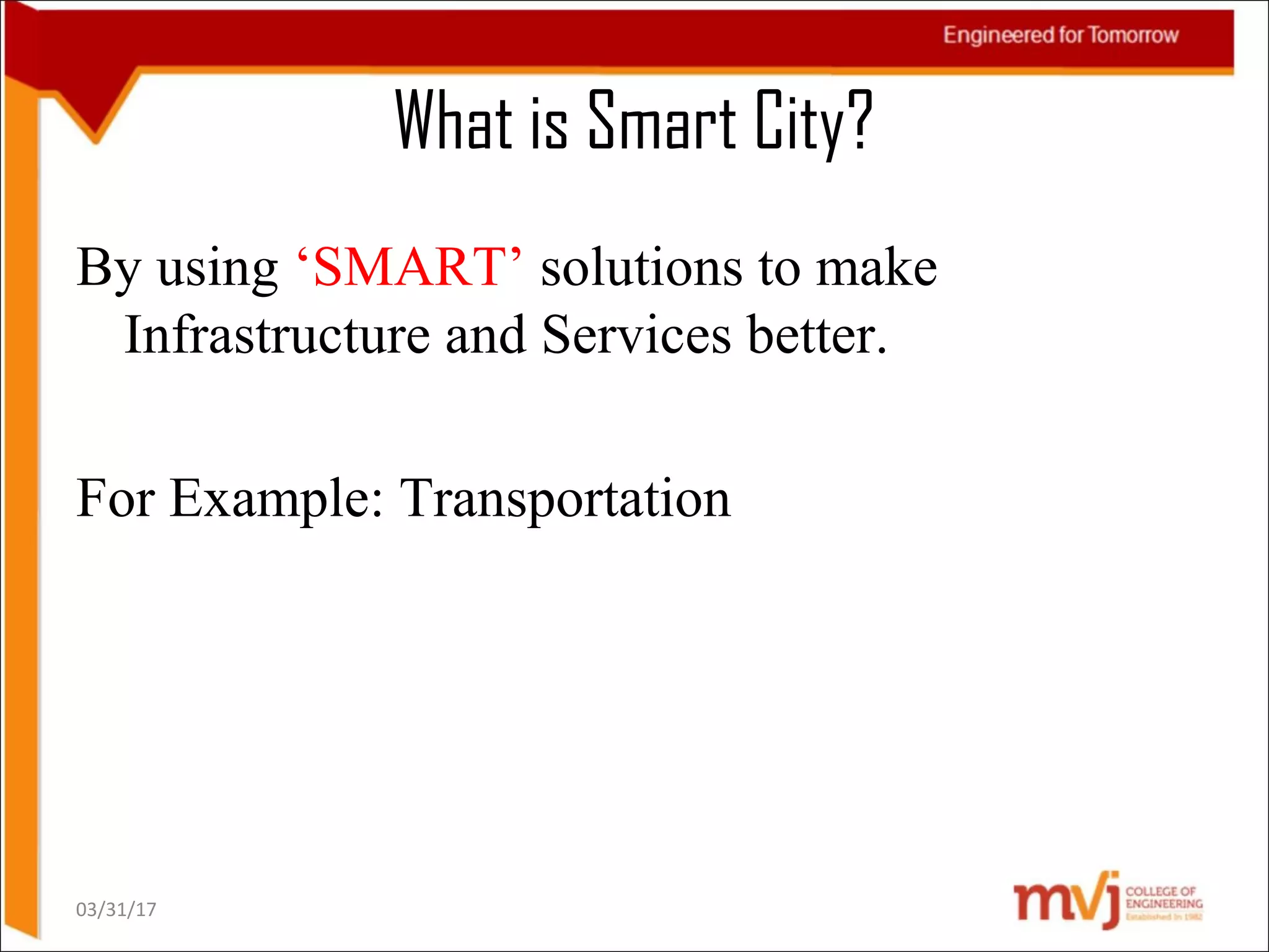 Planning of smart cities | PPT