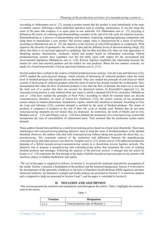 Planning of the production activities of a manufacturing system in the context of a closed-loop ...