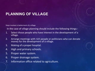 Planning of Village | PPTX
