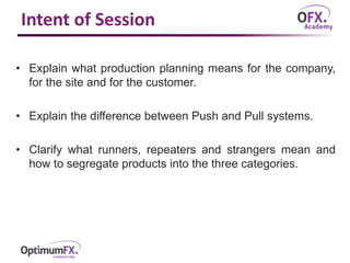 Planning optimisation | PPTX