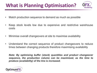 Planning optimisation | PPTX