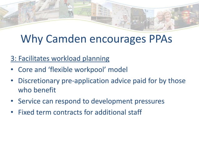 Planning Performance Agreements in Camden Council | PPT