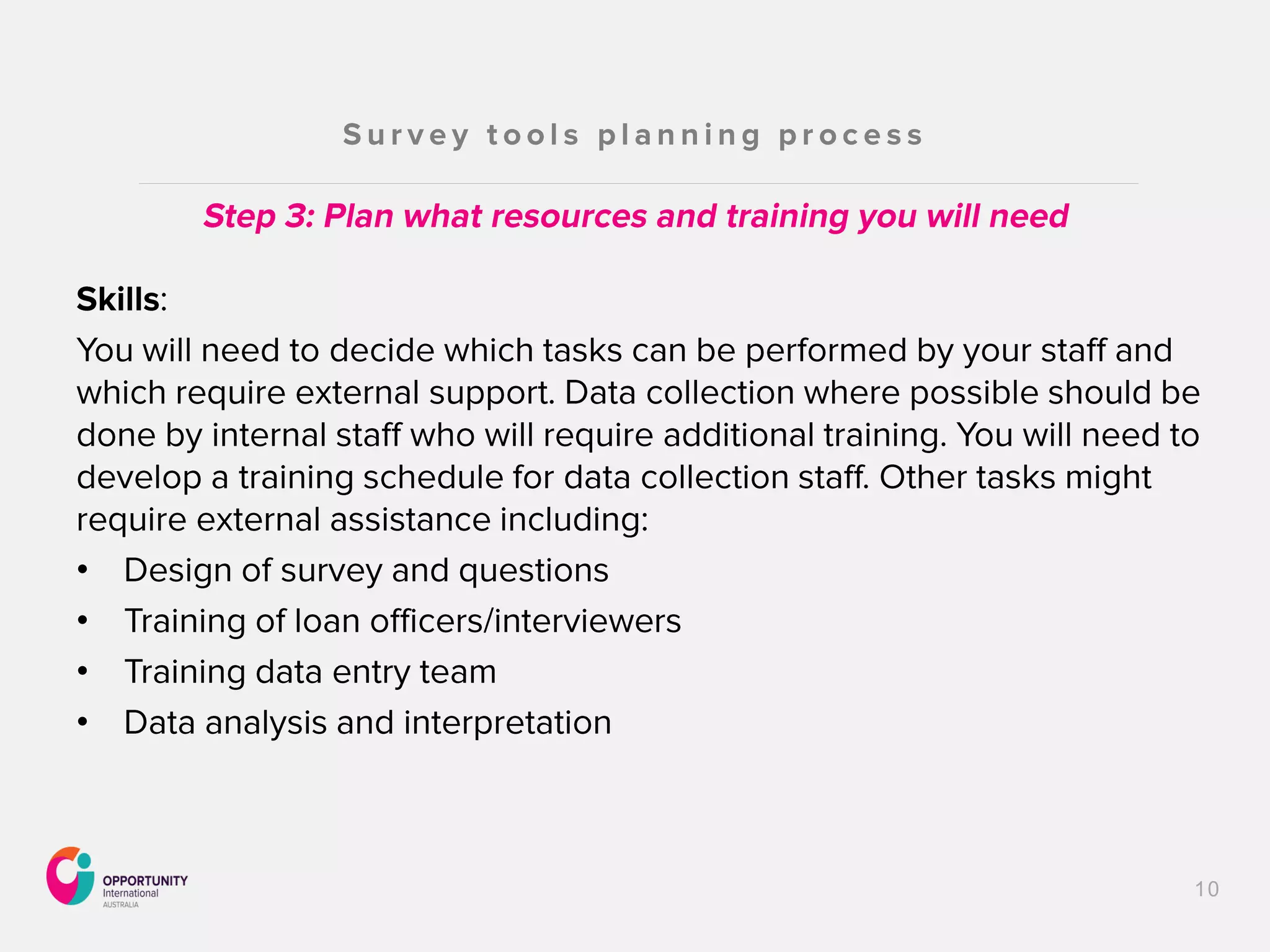 Planning phase 2 designing data collection tools and processes | PDF