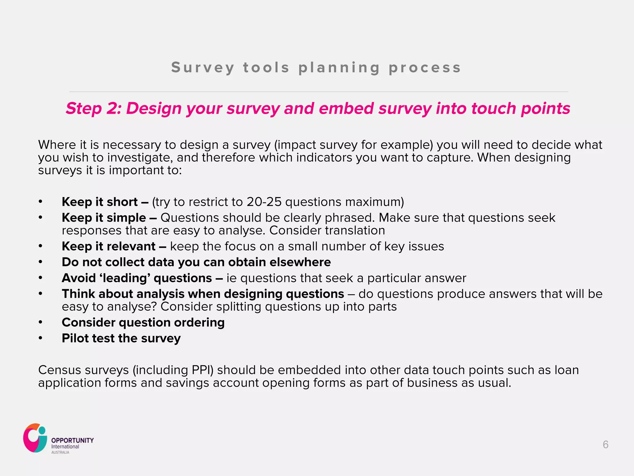Planning phase 2 designing data collection tools and processes | PDF