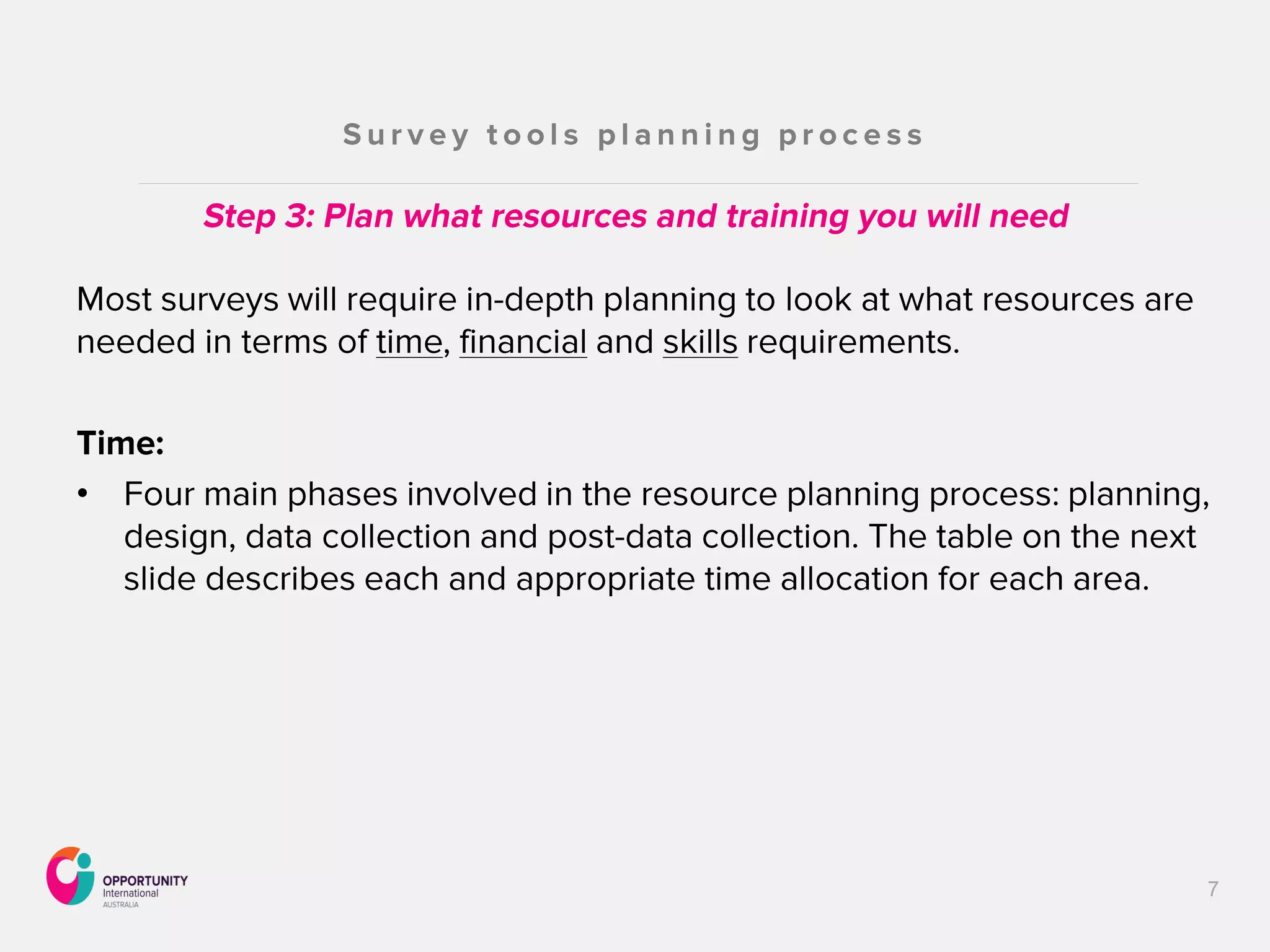 Planning phase 2 designing data collection tools and processes | PDF