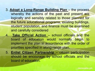 Planning physical facilities final report | PPTX
