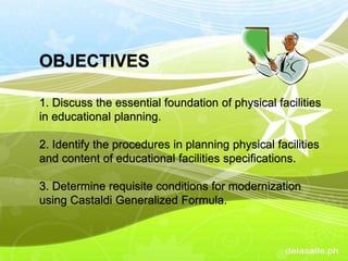 Planning physical facilities final report | PPTX
