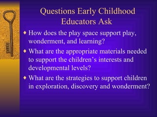 Planning play experiences | PPT
